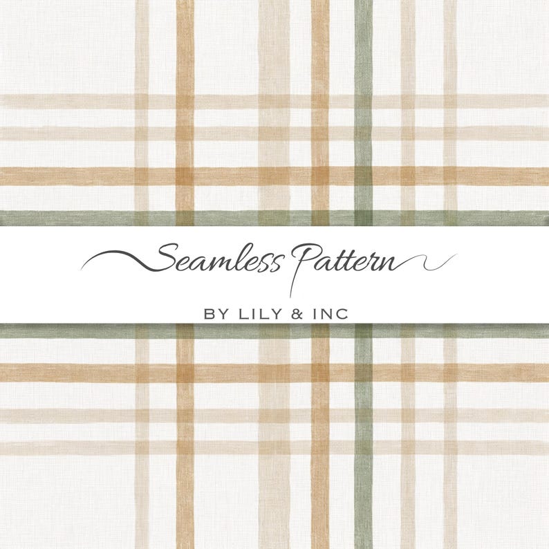 Gentle Earth Tones Cozy Plaid Seamless Pattern for Fabric & Wallpaper ...