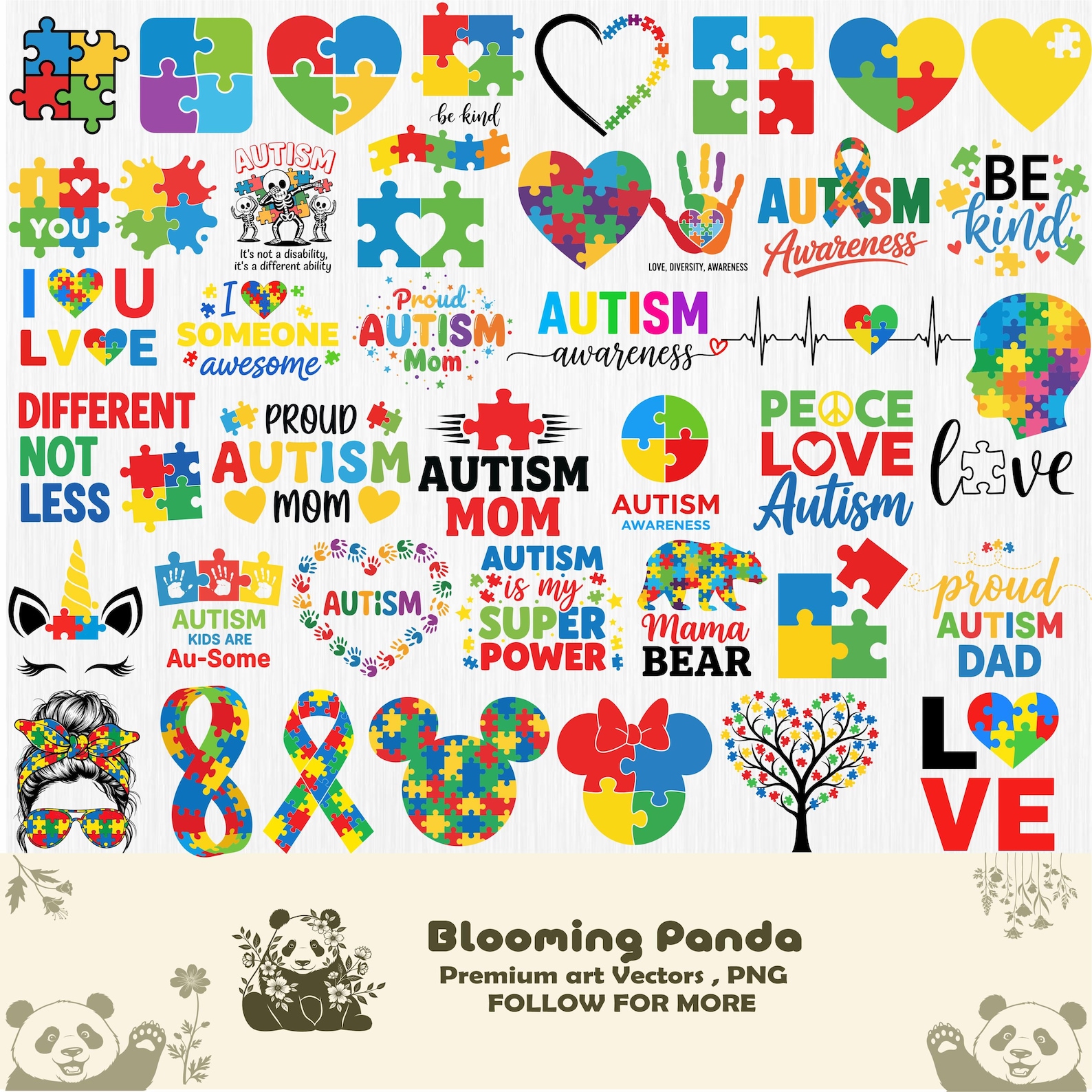 Autism Svg, Austism Awareness Svg Bundle, Austism Svg Bundle, Austism ...
