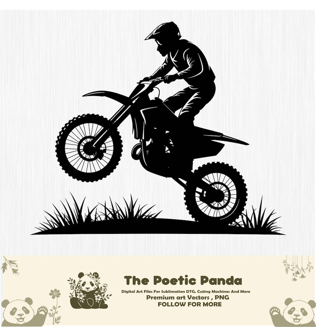 Motocross Vector Illustration, Motocross Svg, Motocross Clipart ...