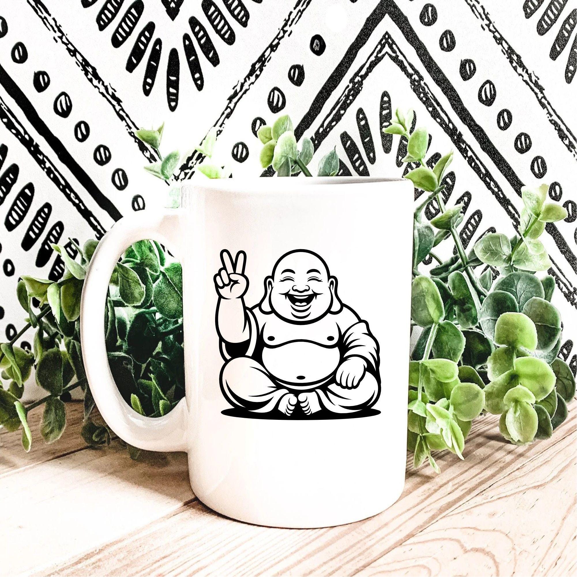 Buddha Peace Sign Vector Illustration, Buddha SVG, Buddha Art & Clipart ...