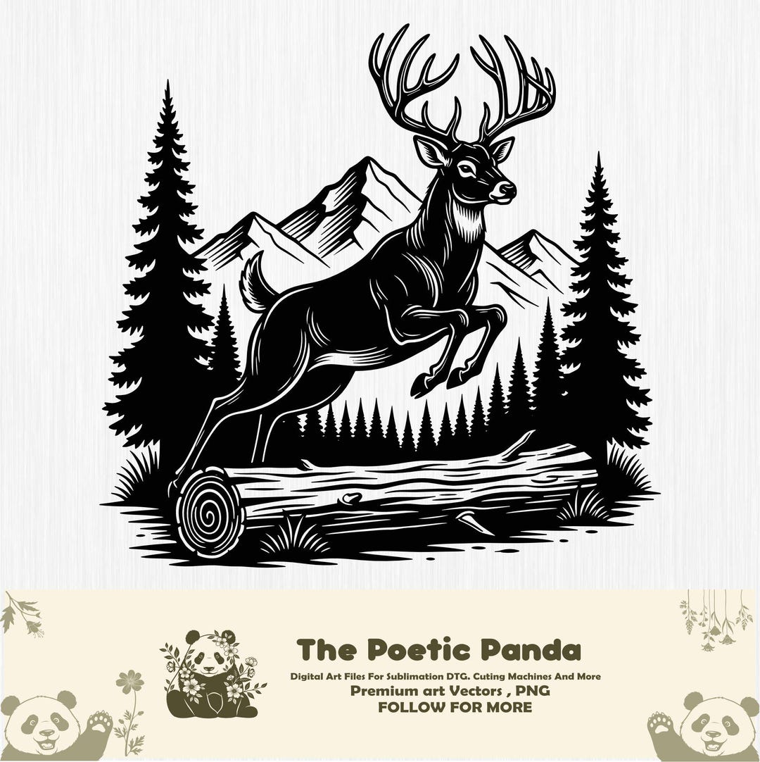 Jumping Deer Vector Design, Deer Svg, Deer Png, Jumping Deer Clipart ...