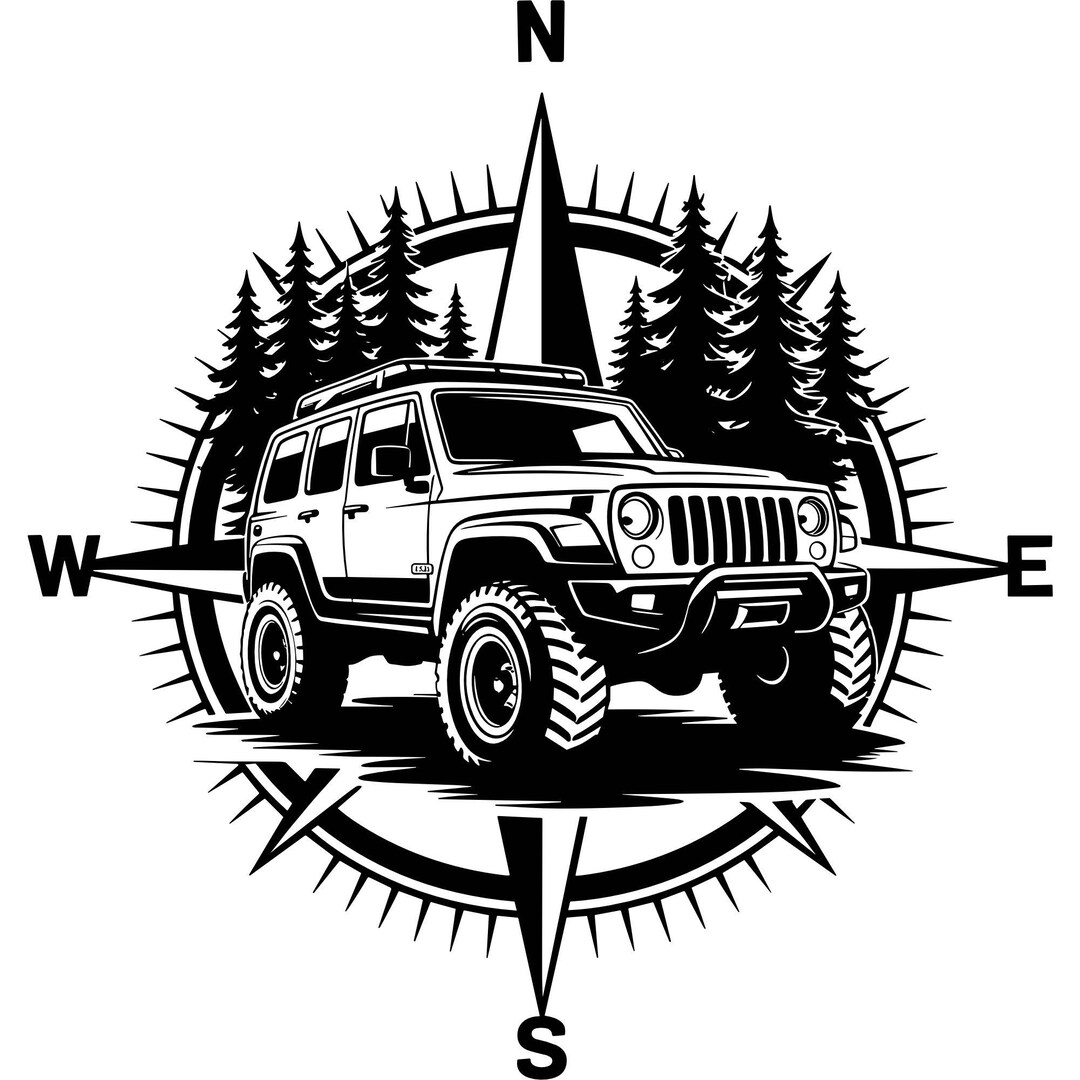 4x4 off Road Vector Illustration, 4x4 SVG, 4x4 PNG, off Road Clipart ...