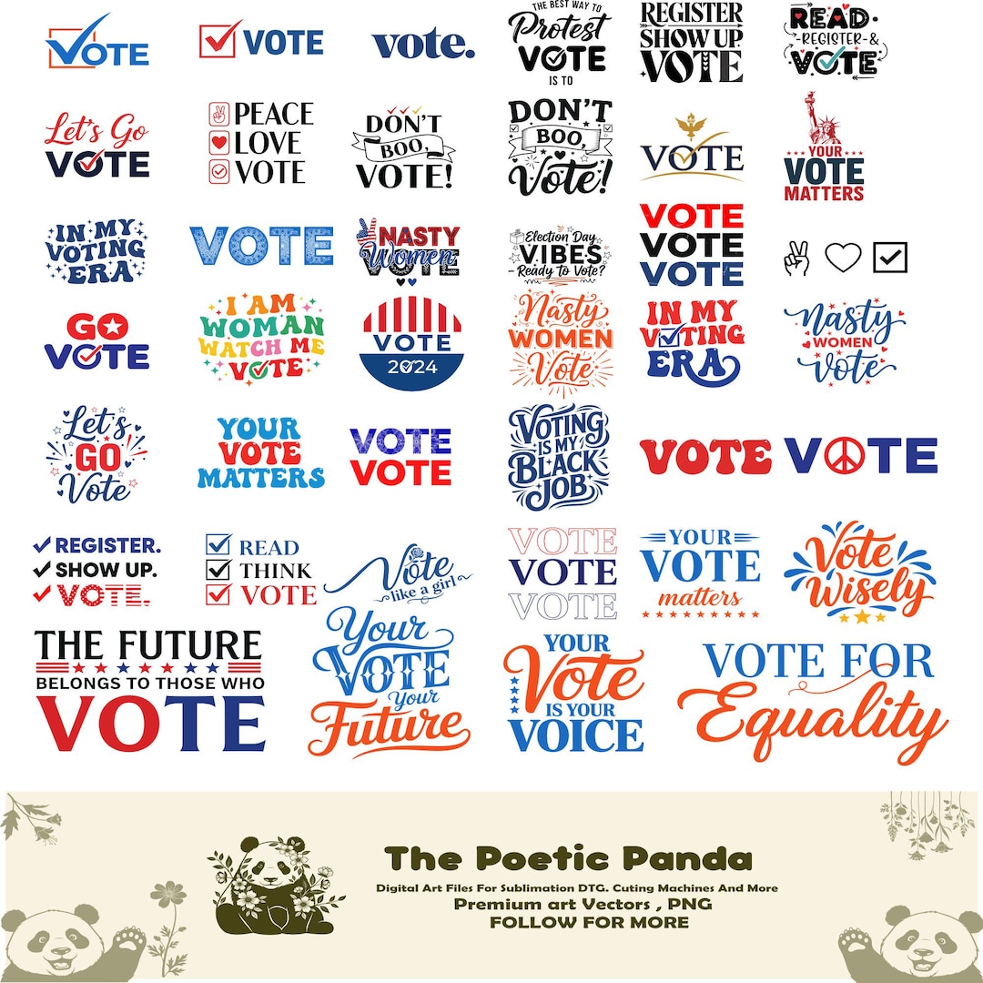 Vote SVG Bundle: Election Designs for Cricut (digital Download) - Etsy