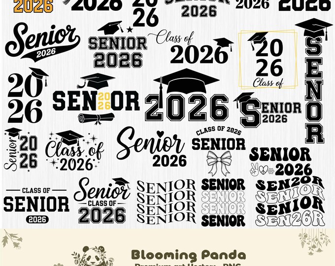 Senior Class of 2026 Svg Bundle, Senior 2026 SVG, Senior Class 2026 SVG ...