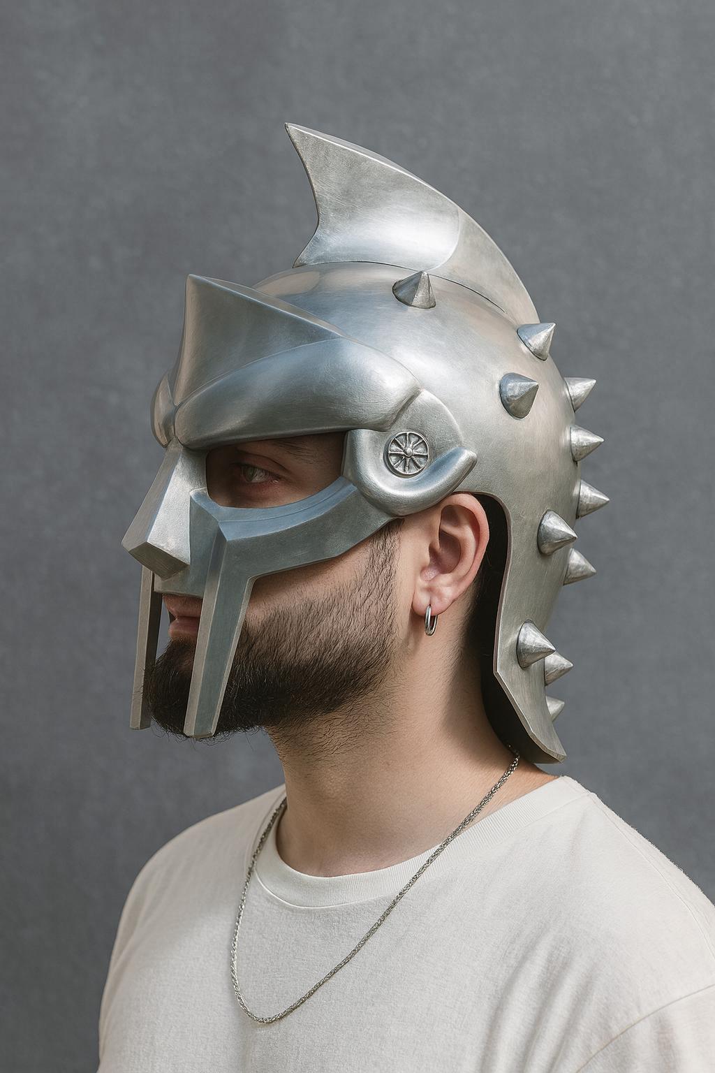 Maximus Gladiator Helmet – Ancient Roman Warrior Armor | Greek Spartan ...