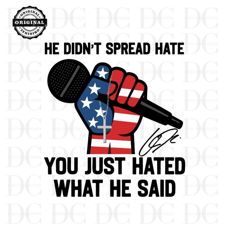 Charlie Kirk PNG, Turning Point USA (svg, Dxf Files - Digital Download ...