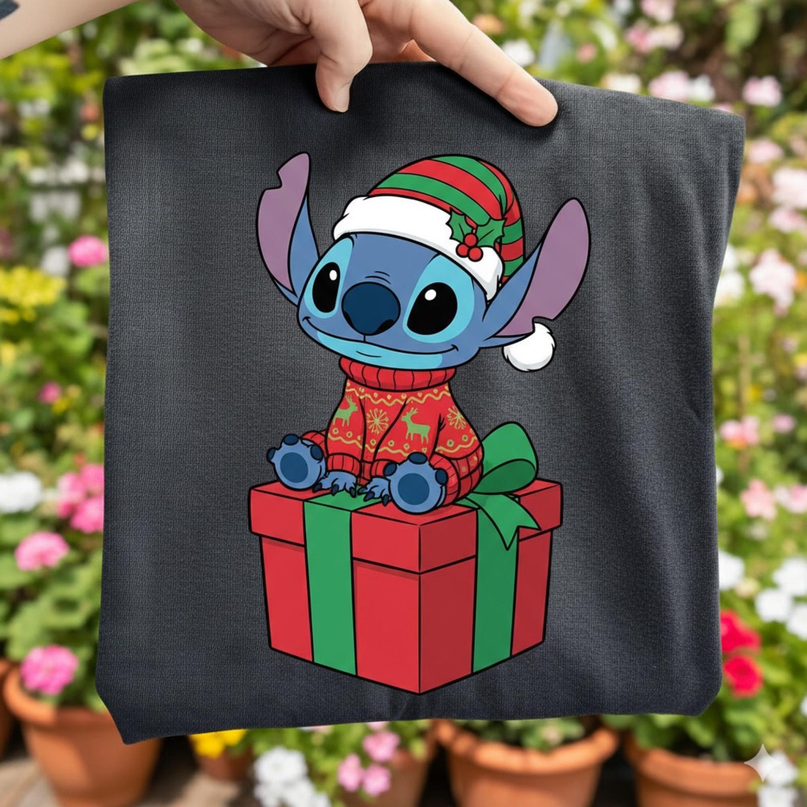 Christmas Stitchmas Bundle Png, Cute Lilo & Stitch Designs, Festive ...