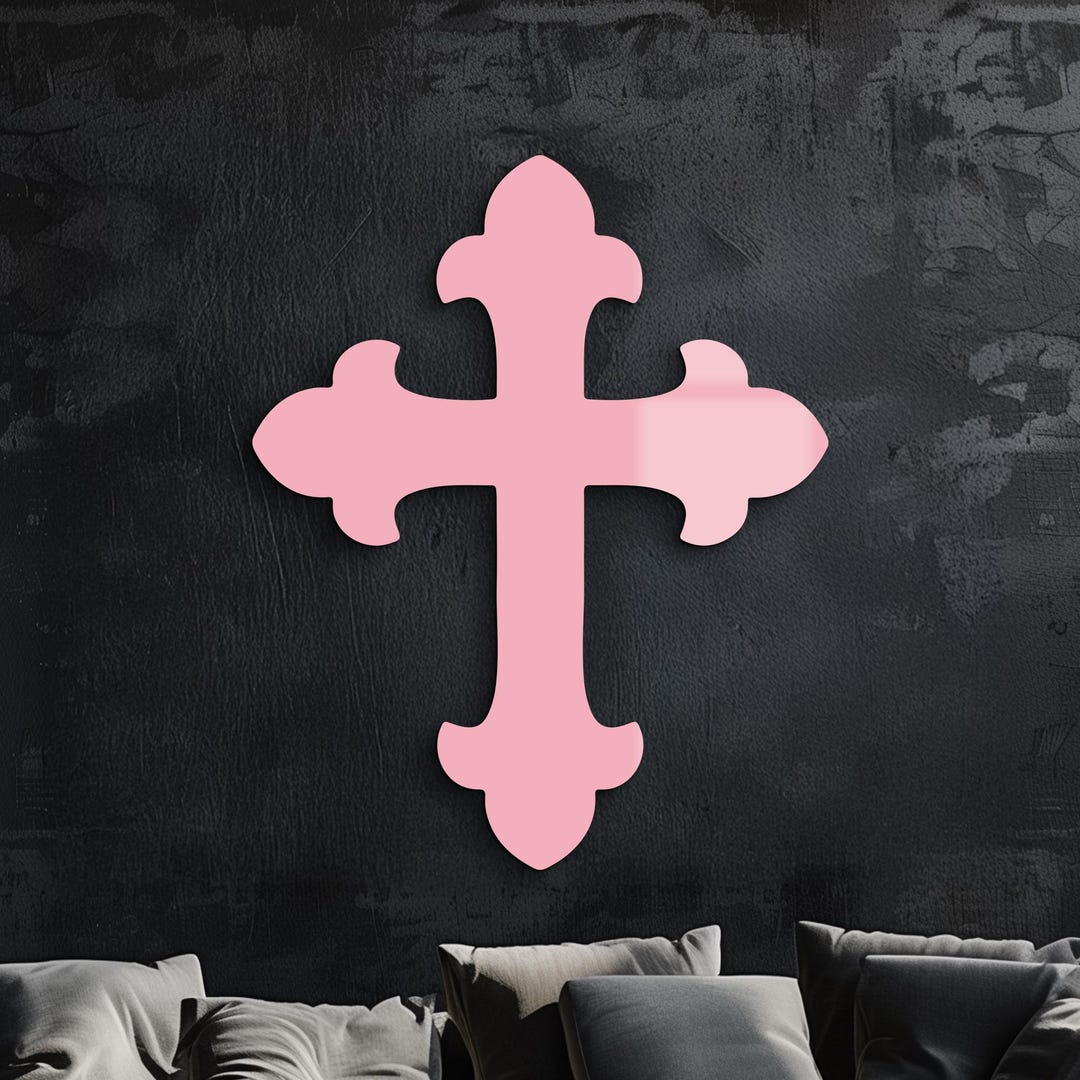 Metal Cross Wall Art, Christian Home Decor, Religious Giftgirlpower ...