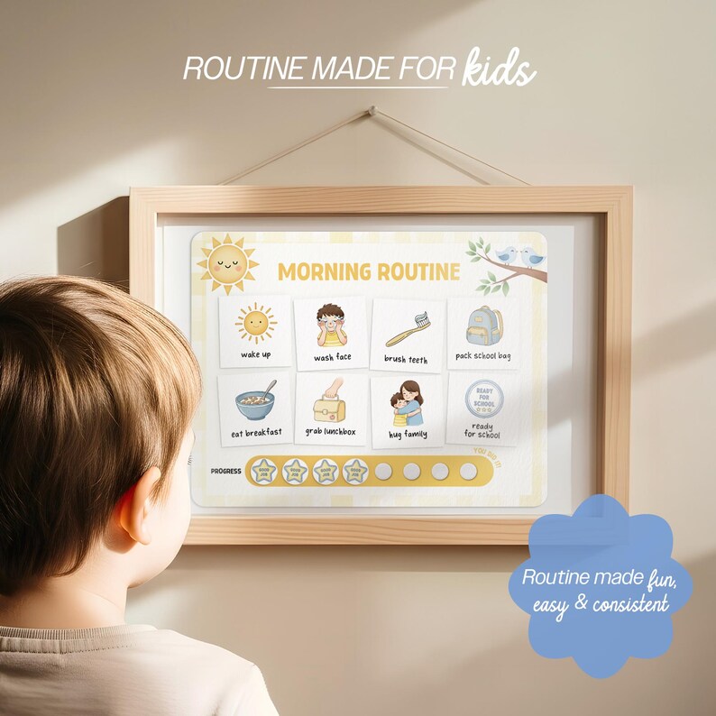 Editable Daycare Morning Routine Visual Cards for Multilingual Daily ...