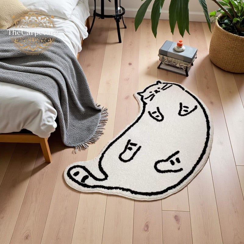Cute Cat Rug Carpet - Etsy