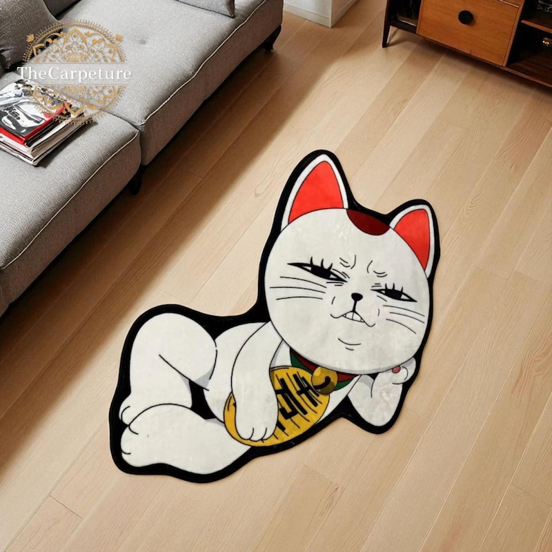 Anime Cat Tuft Rug - Etsy