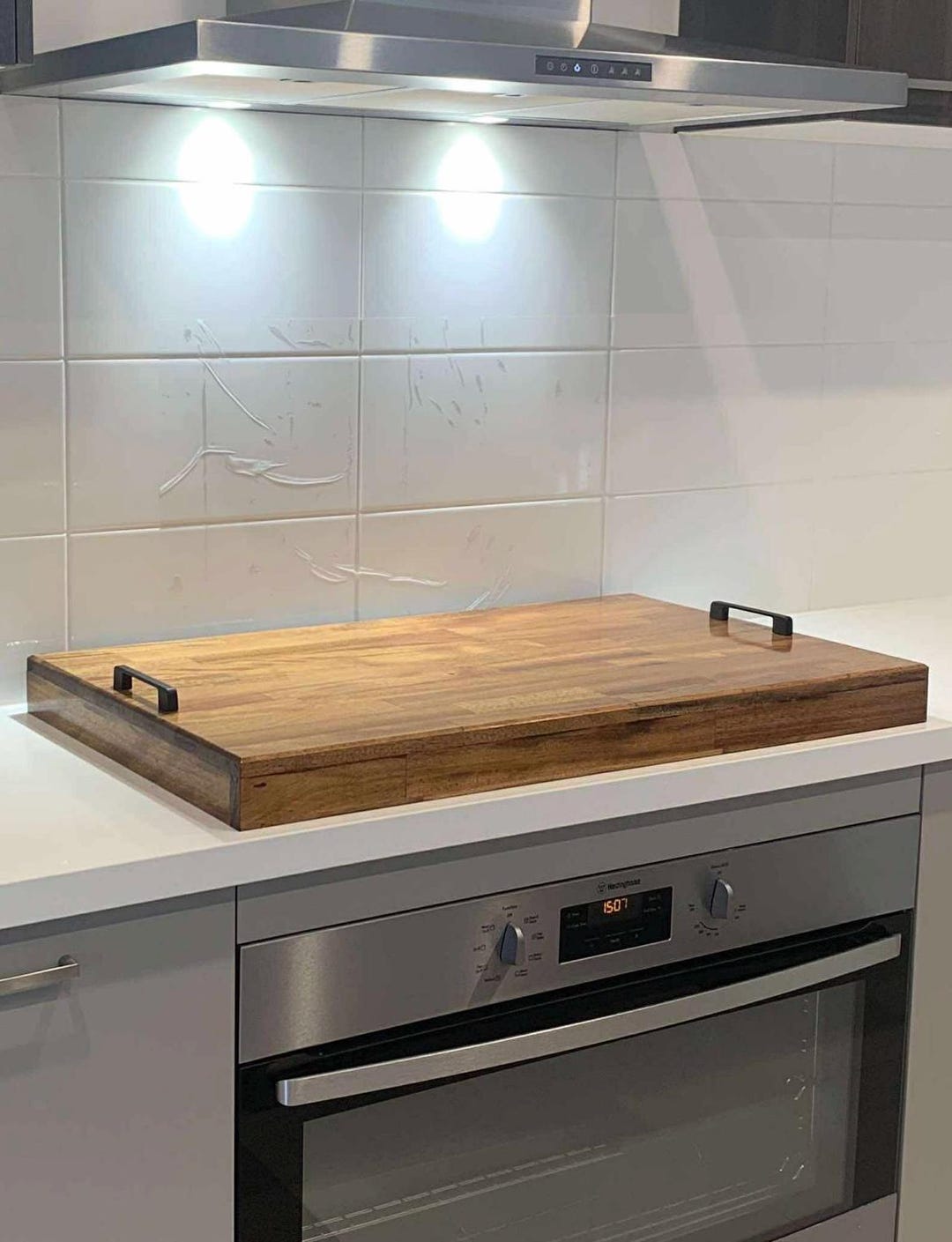 Personalized Stove Cover for Gas & Electric Stoves | Custom Wooden ...