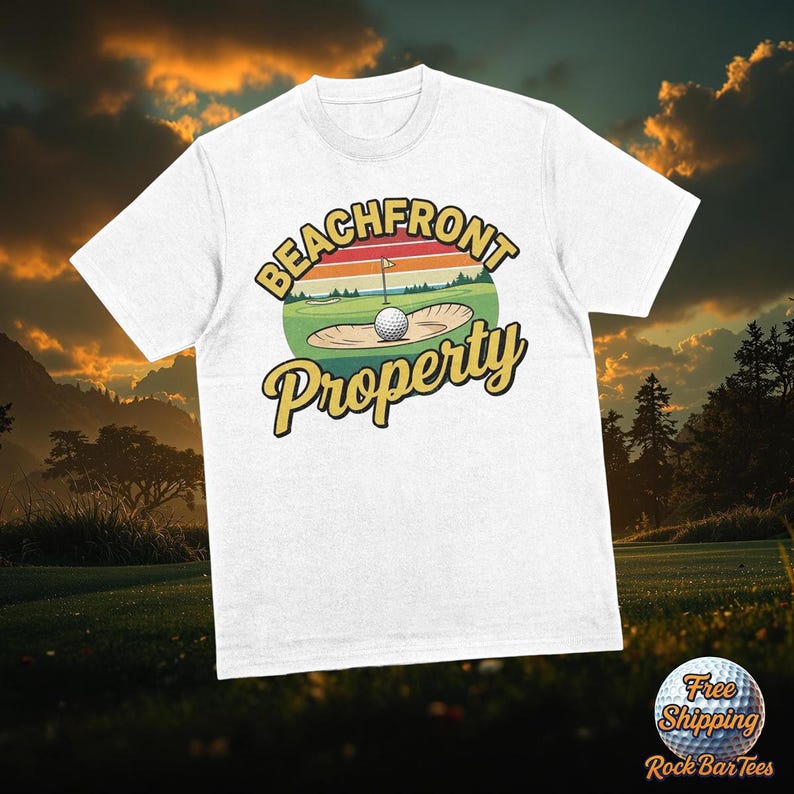 Funny Golf T-shirt, Beachfront Property, Sand Trap Tee - Etsy