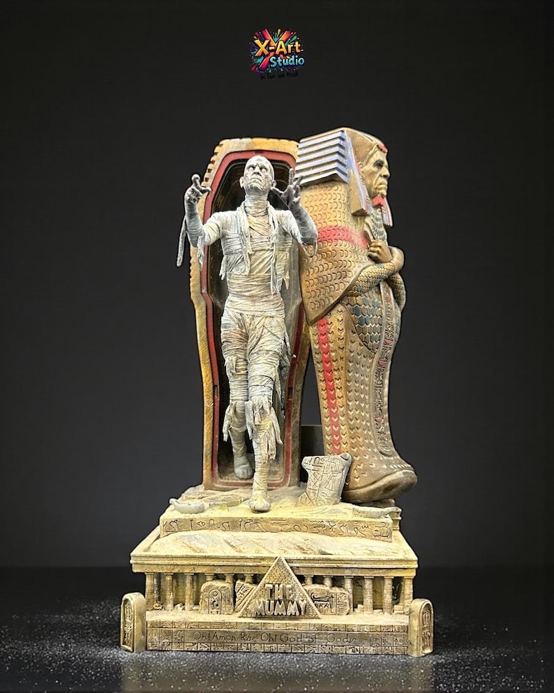 The Mummy Diorama - 3D Resin Hand-painted Figure - Universal Monsters ...
