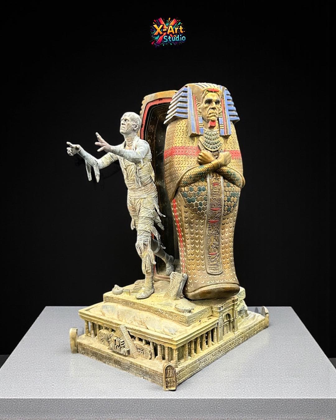 The Mummy Diorama - 3D Resin Hand-painted Figure - Classic Horror ...