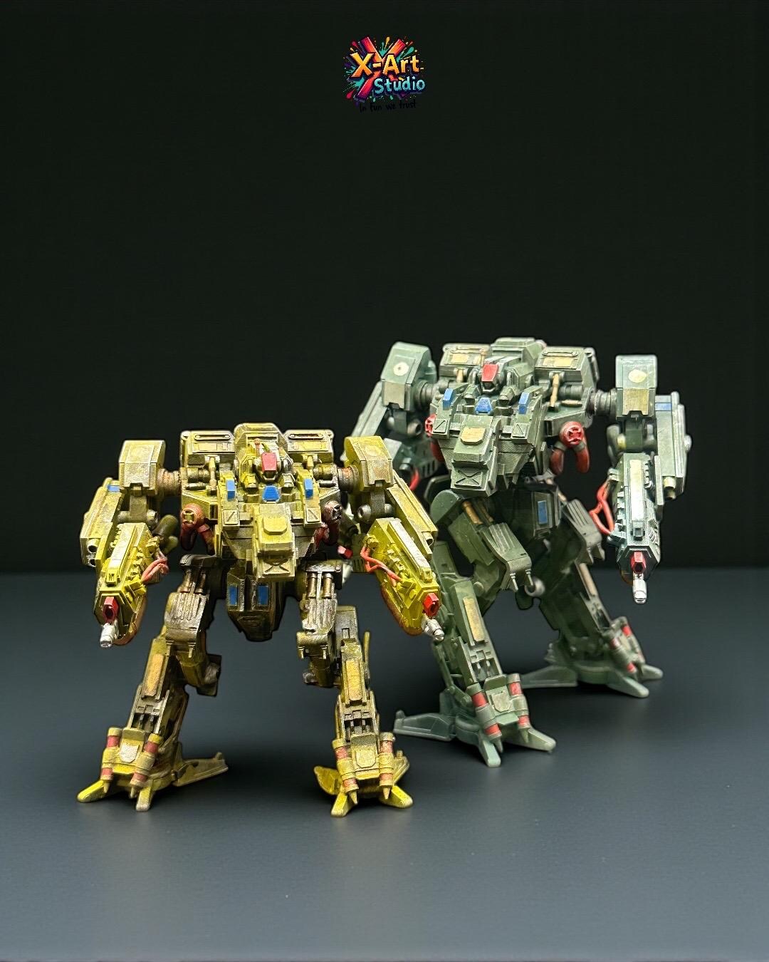 Hand-painted Heavy Battle Mech Model – Poseable Sci-fi Figure - Etsy