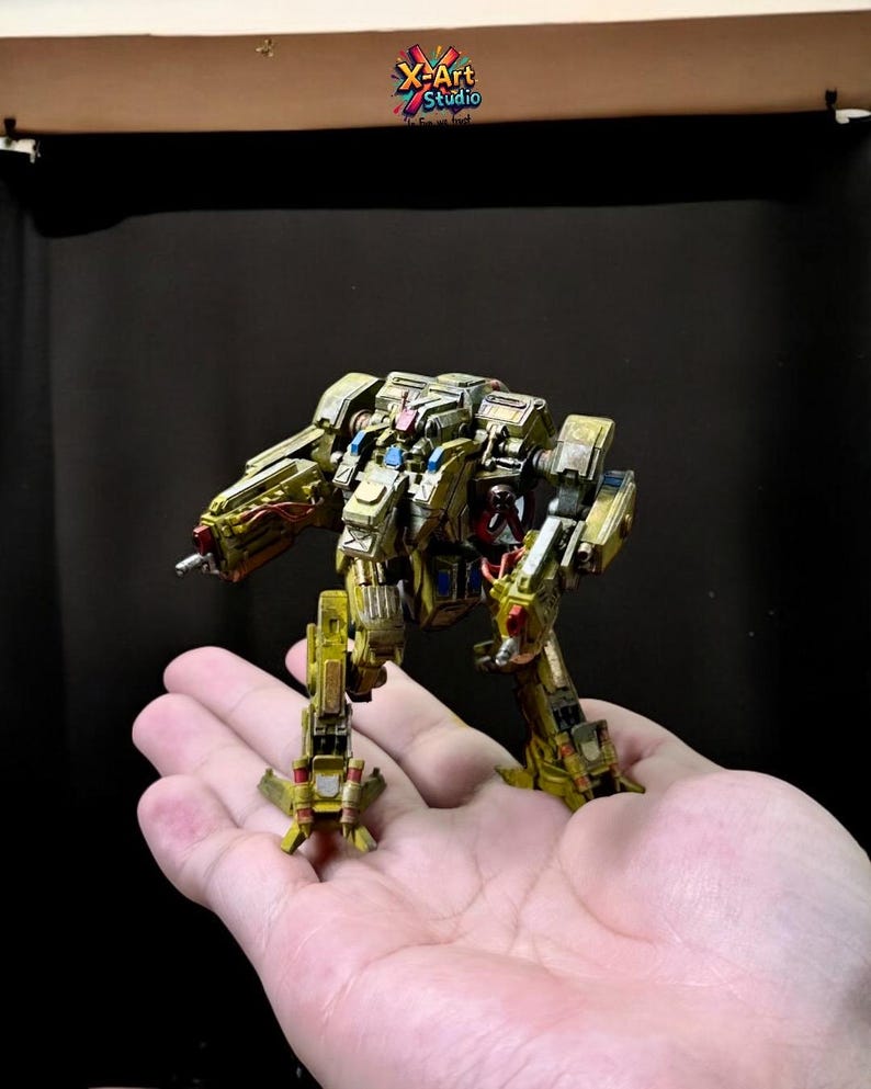 Hand-painted Heavy Battle Mech Model – Poseable Sci-fi Figure - Etsy