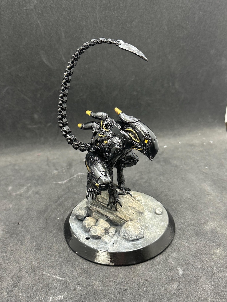 Hand-painted Mechanical Space Monster – Sci-fi Alien Cyborg Statue ...