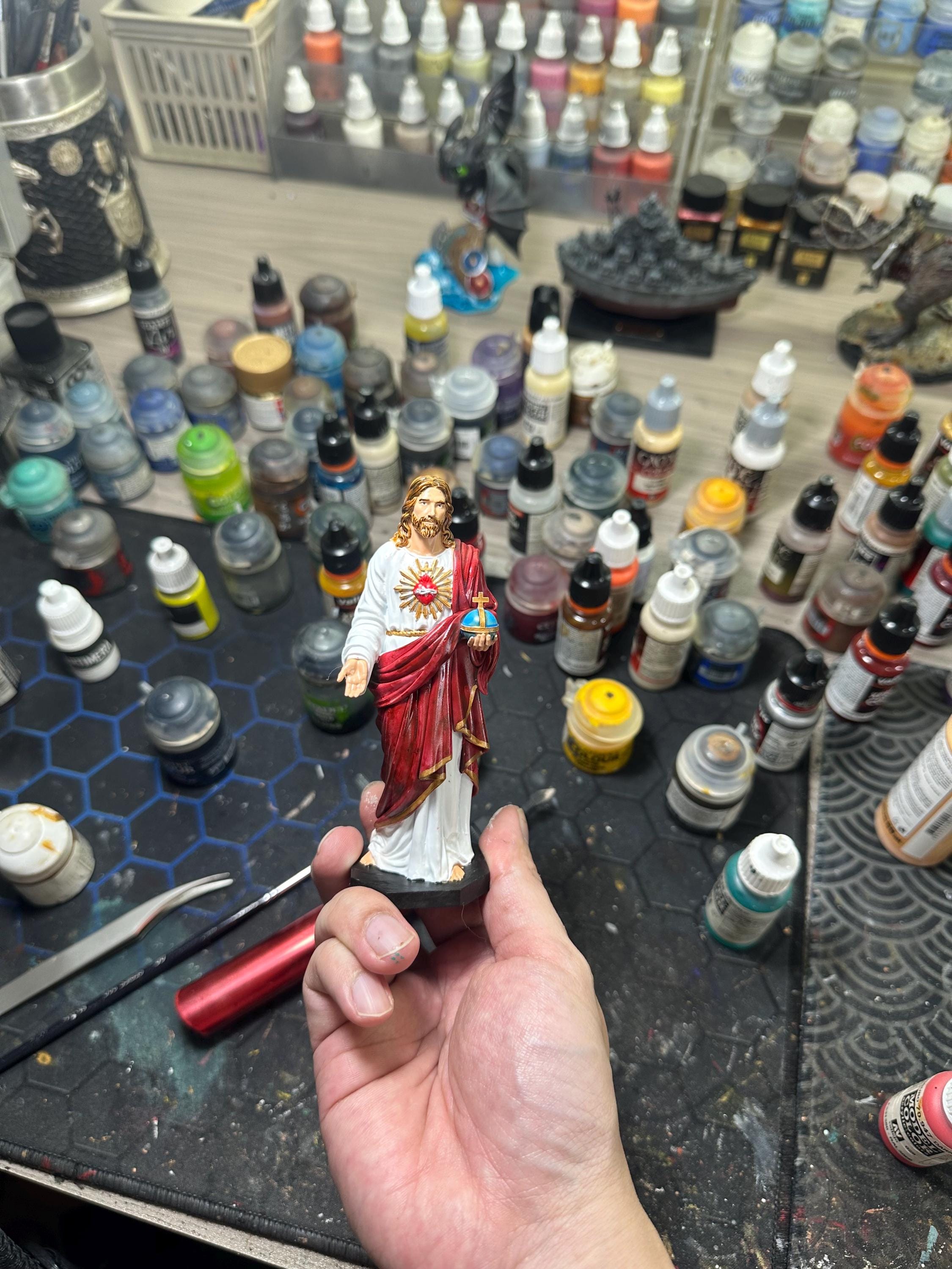 Jesus Christ Statue - Highly Detailed 3D Resin Hand-painted Figure - Etsy