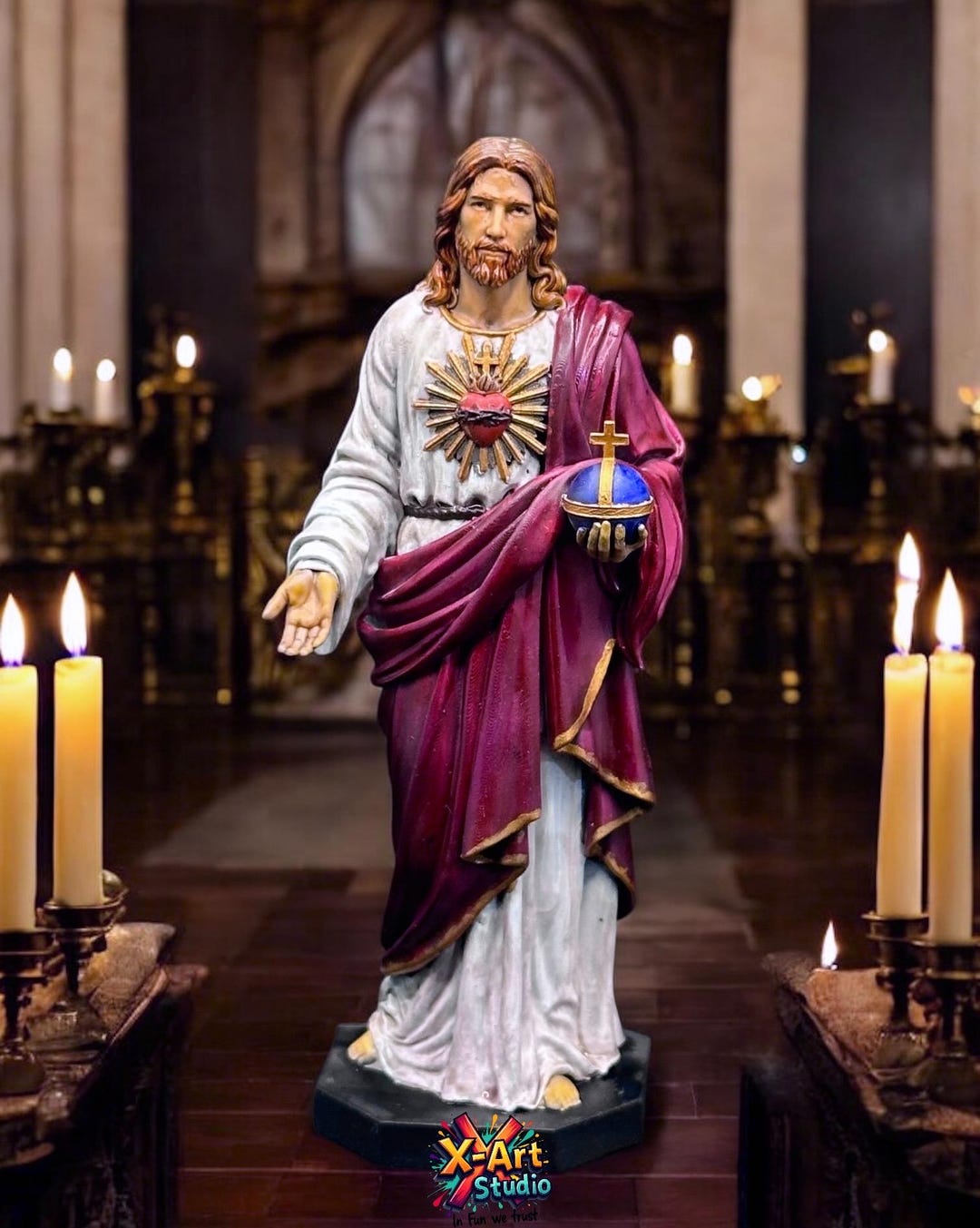 Jesus Christ Statue - Highly Detailed 3D Resin Hand-painted Figure - Etsy