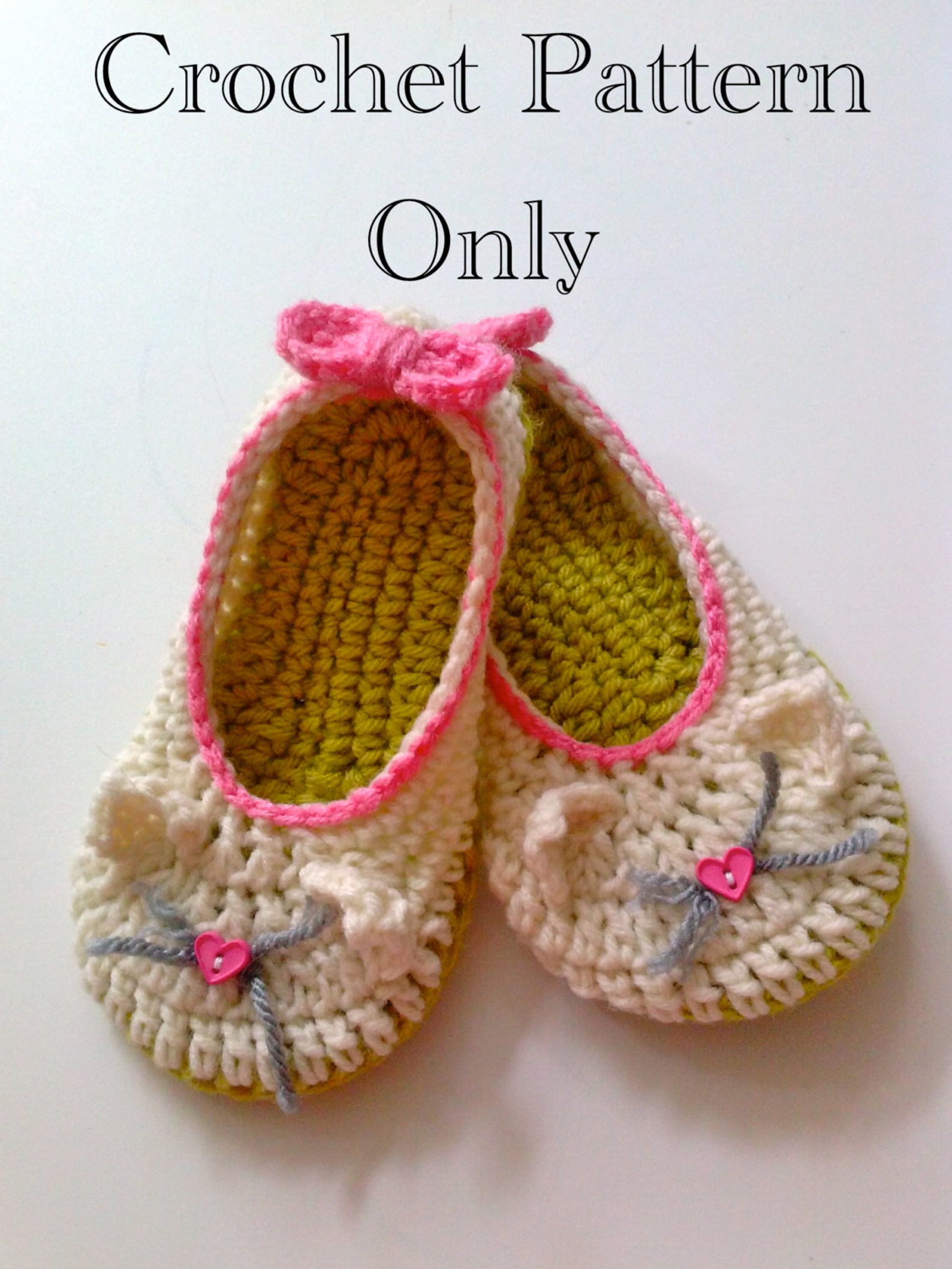 Kitty Cat Slippers Crochet Pattern #207 PDF Instant Download Toddler ...