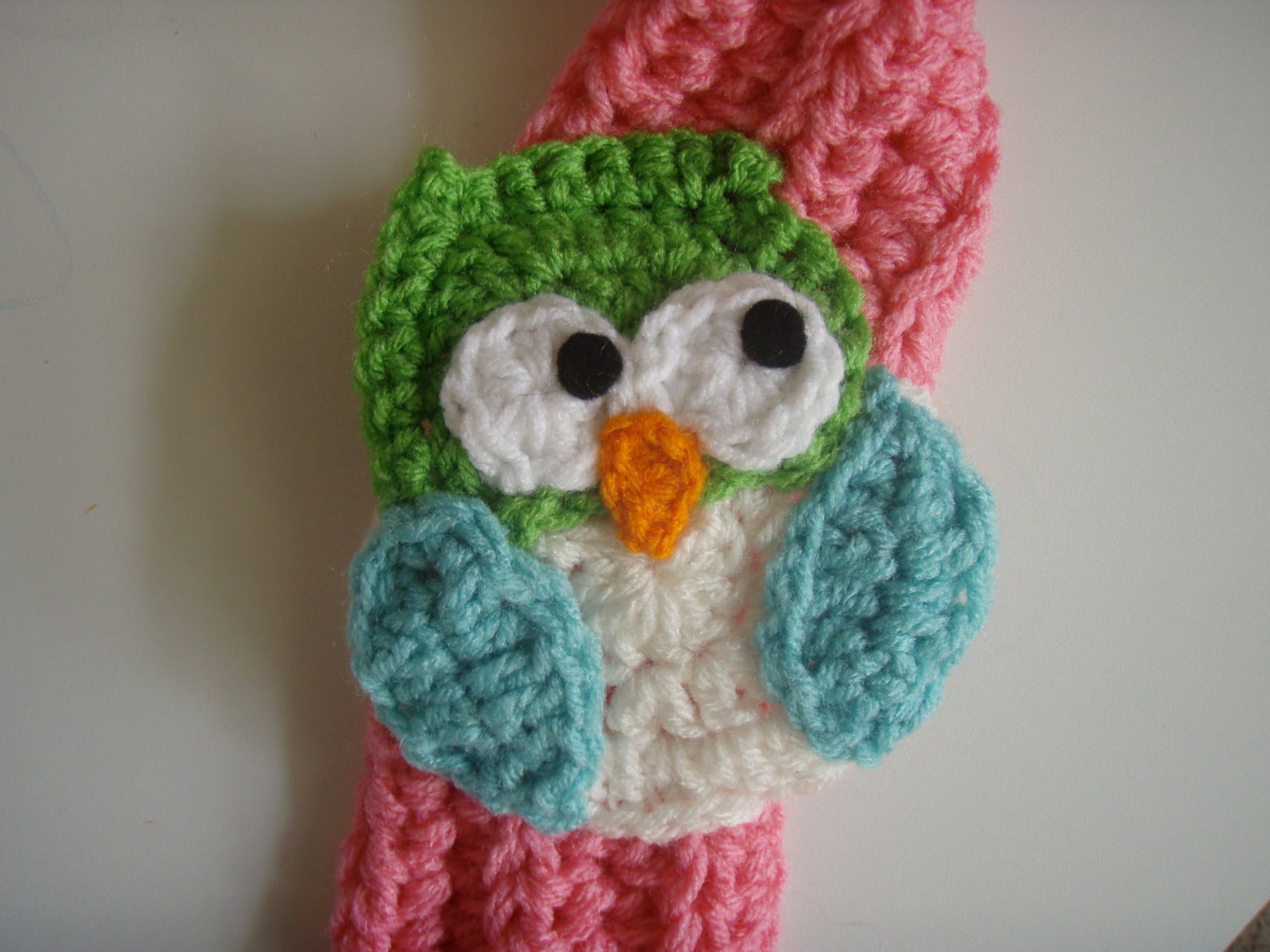 Crochet Owl Scarf Scarfette PATTERN PDF - Etsy