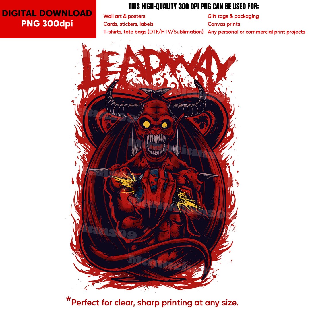 Evil Red Devil PNG: Dark Fantasy Illustration (digital Download) - Etsy