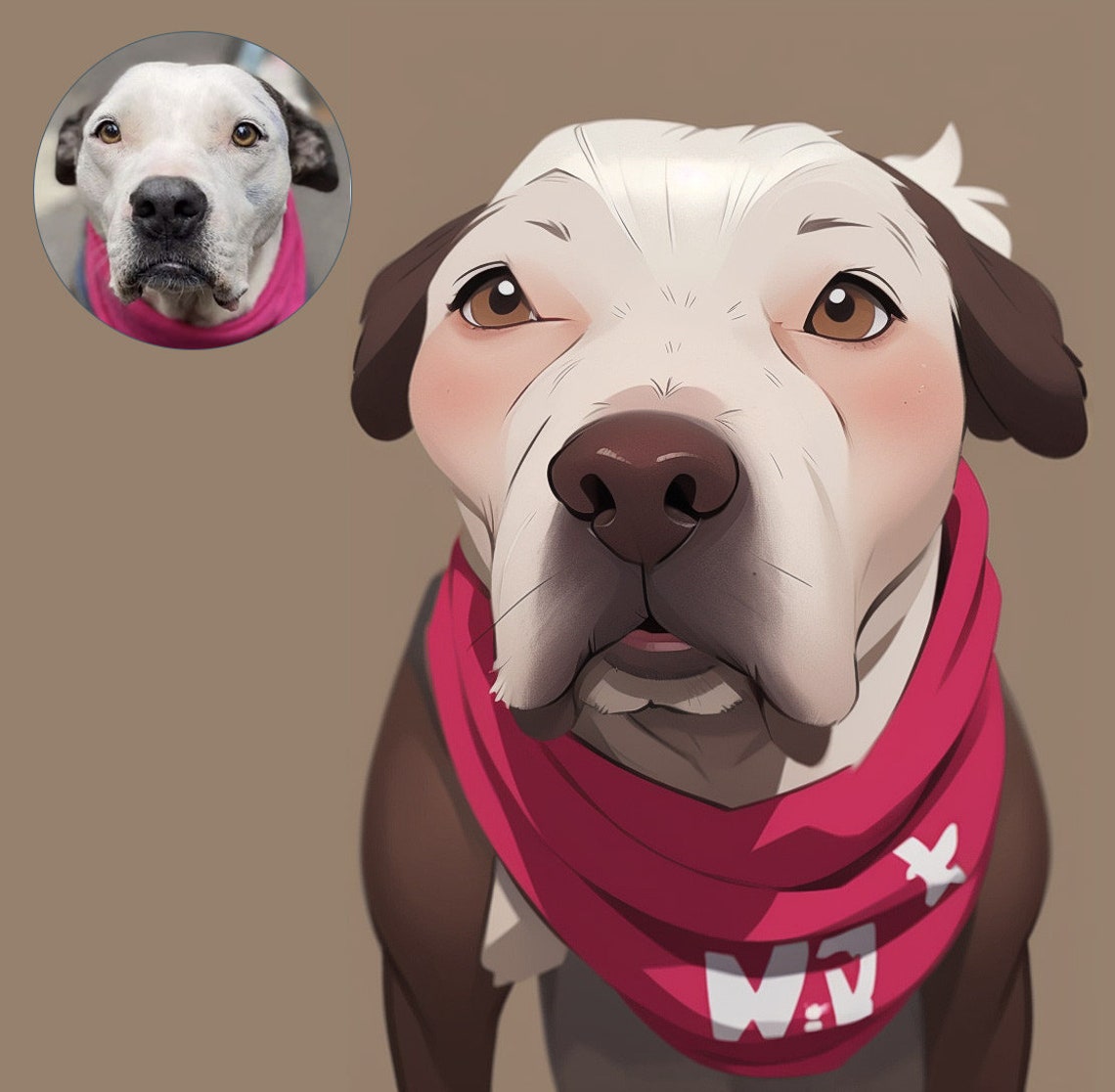 Custom Cartoon Pet Digital Portrait - Etsy