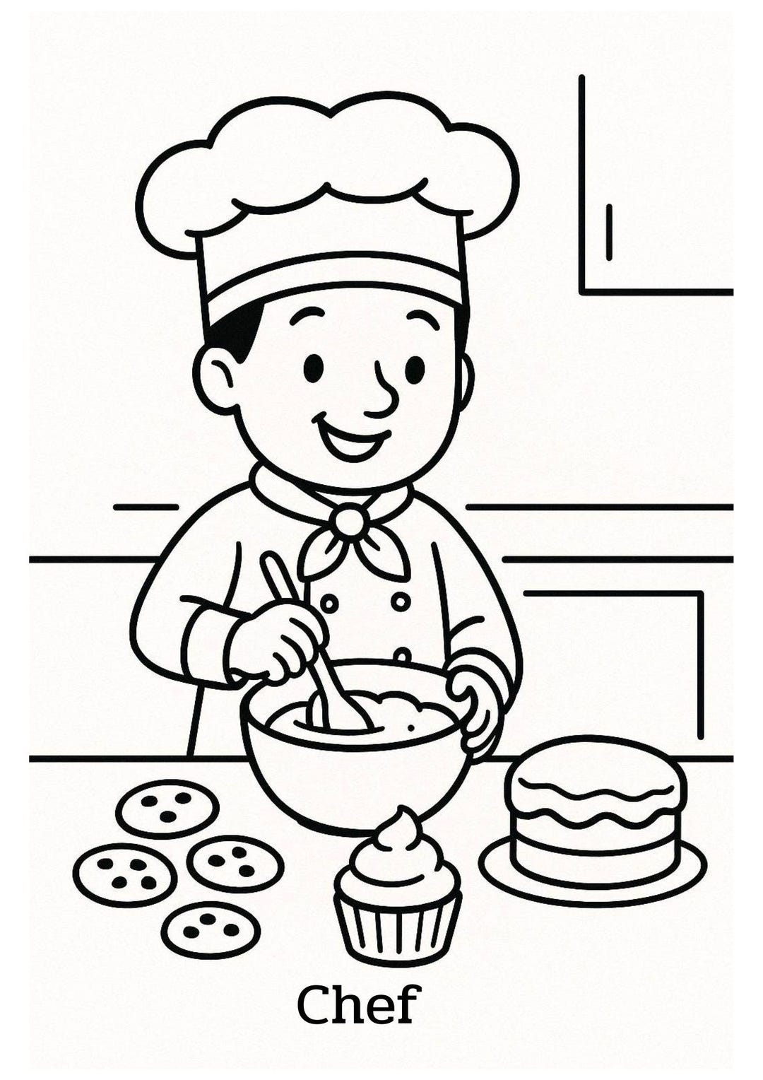 Printable Coloring Pages for Kids "my Dream Jobs" #preschool ...