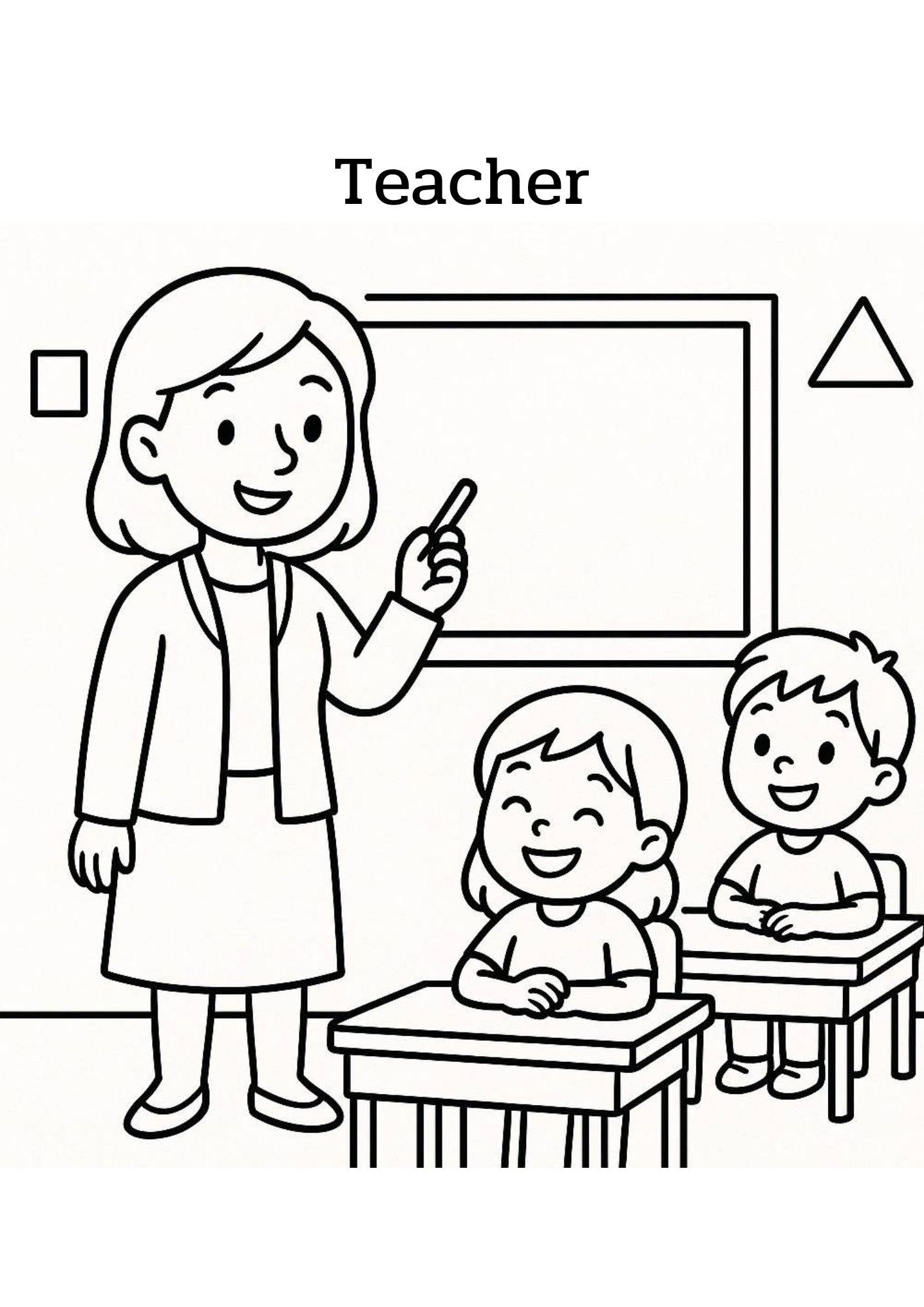 Printable Coloring Pages for Kids "my Dream Jobs" #preschool ...