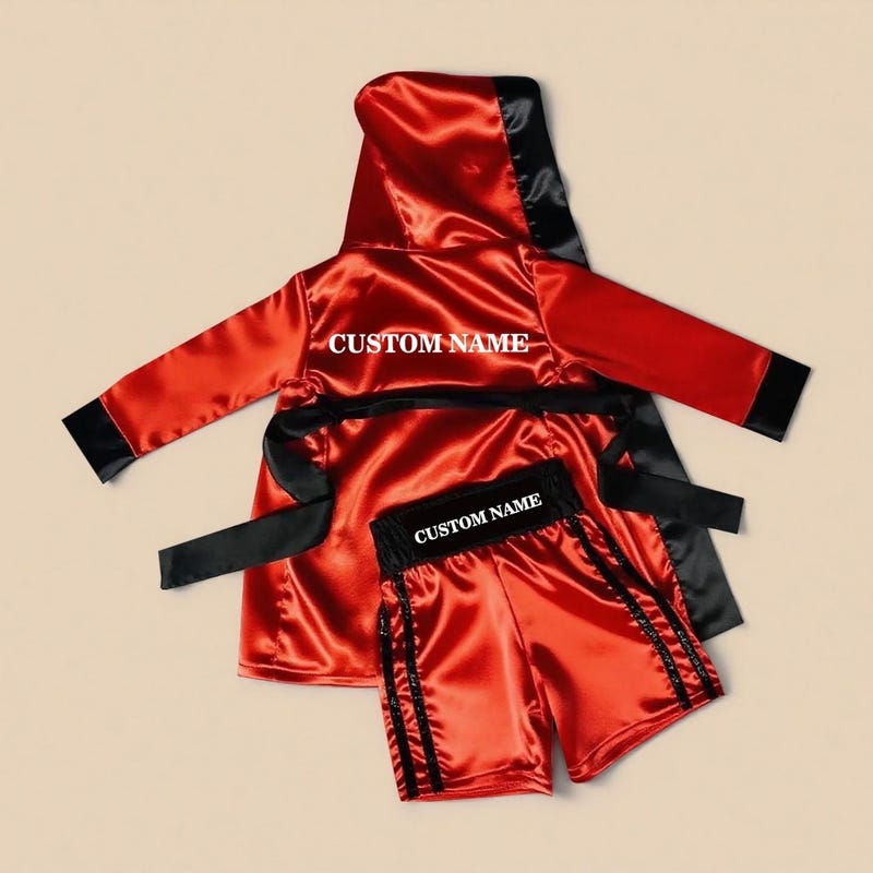 Boxing Robe Red Halloween - Etsy