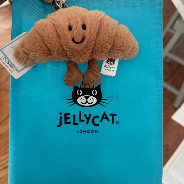 Jellycat Croissant Keychain - Etsy