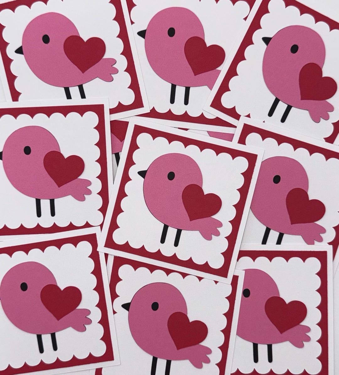 Love Bird Valentine's Day Cards, Set of 12 - Etsy