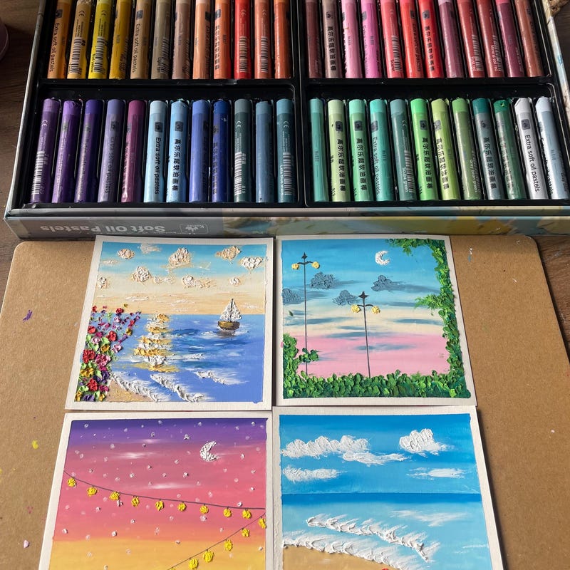 Mini Oil Pastels - Etsy UK
