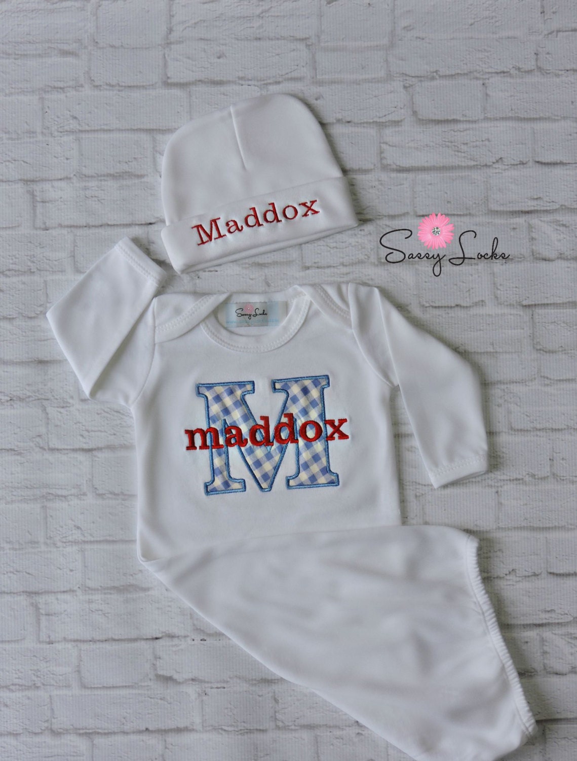 Newborn Boy Gown Clothes Personalized Baby Boy Take Home | Etsy
