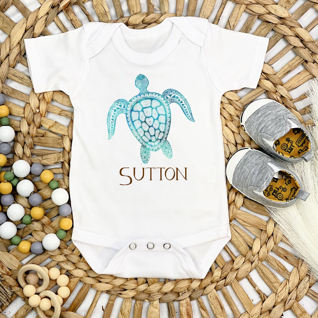 Sea Turtle Baby Clothes Boy Gender Neutral Baby Under the Sea Baby ...