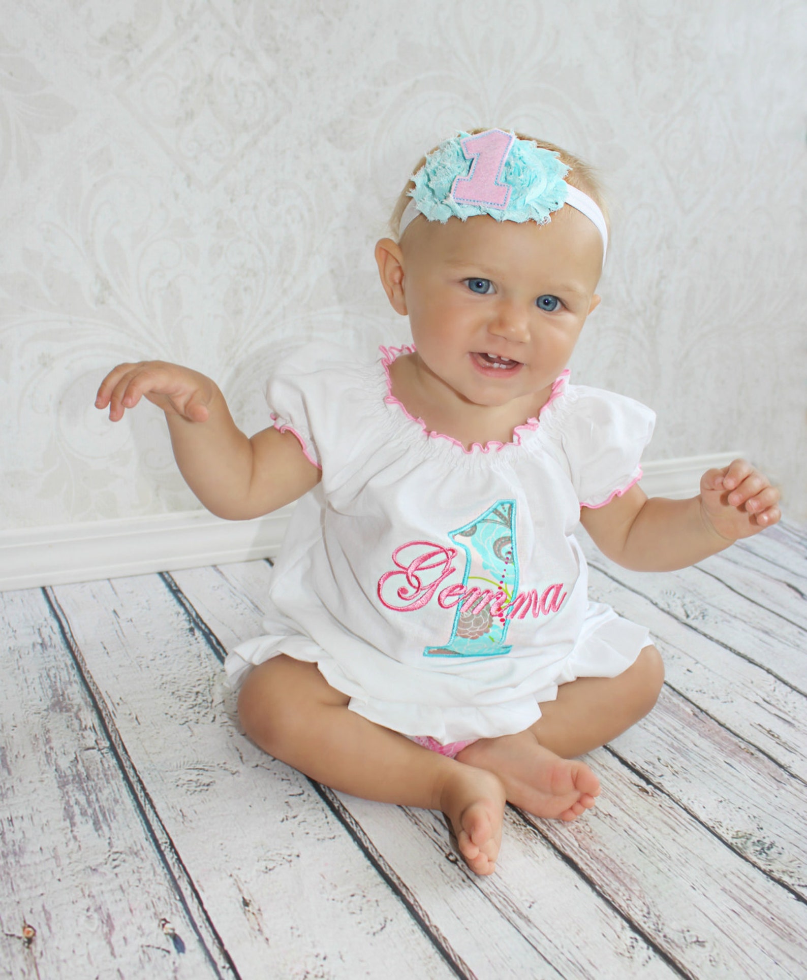 First Birthday Outfit Girl Baby Girl 1st Birthday Outfit 1st - Etsy