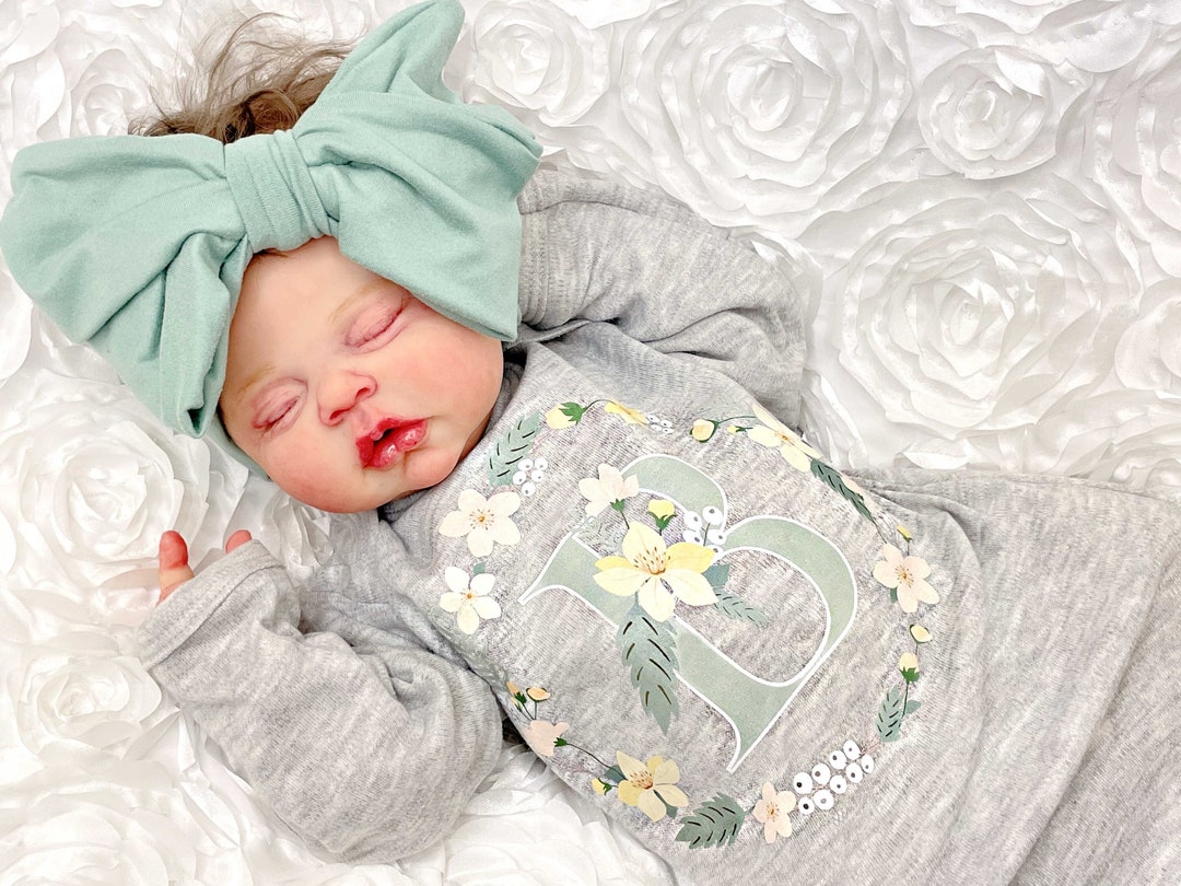Personalized Baby Gift Girl Newborn Girl Coming Home Outfit ...