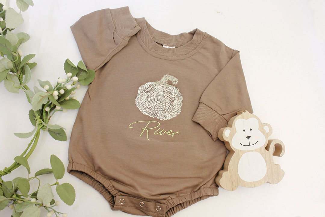 Pumpkin Fall Outfit Newborn Baby Boy Clothes Pumpkin Baby Romper Bubble ...