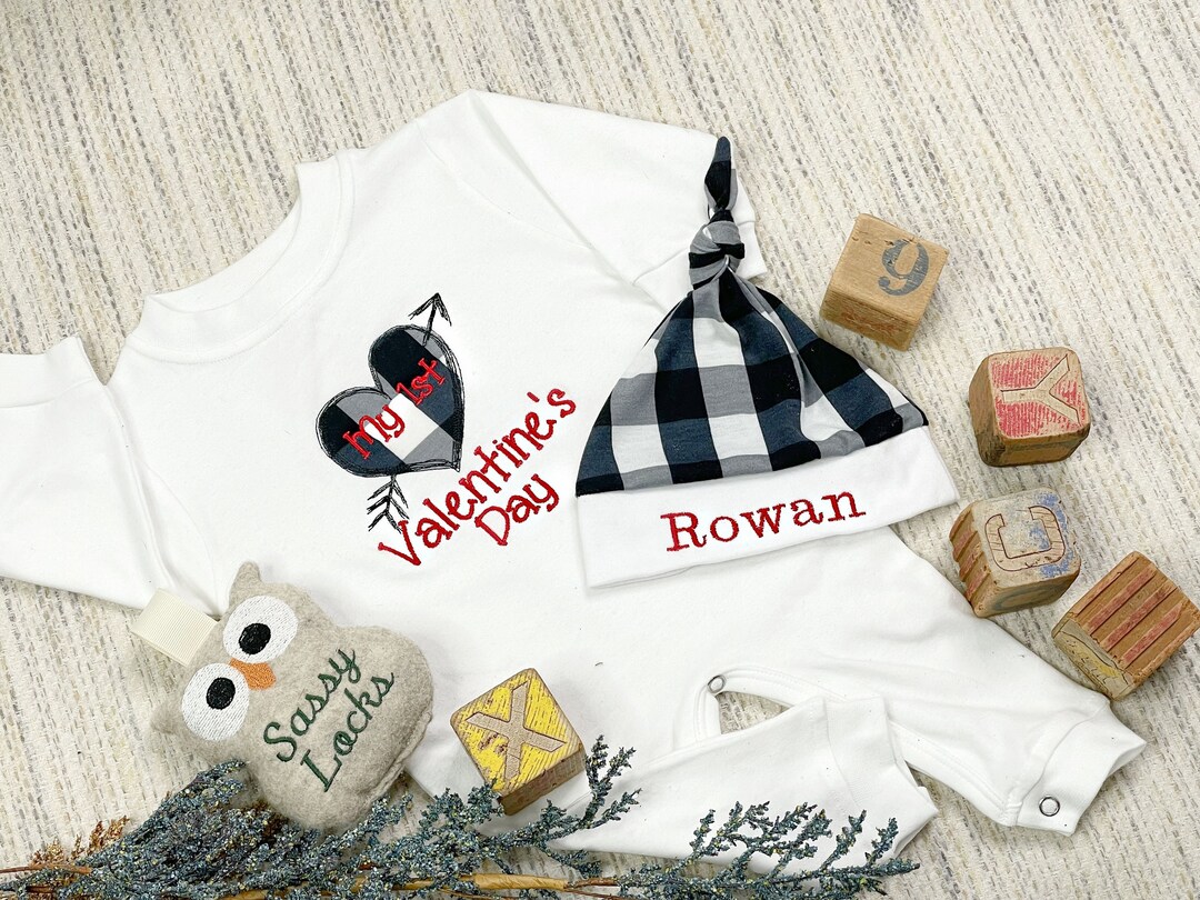 1st Valentines Day Outfit Boy Valentine's Day Outfit Baby Boy Valentine's Day Outfit, Preemie ...