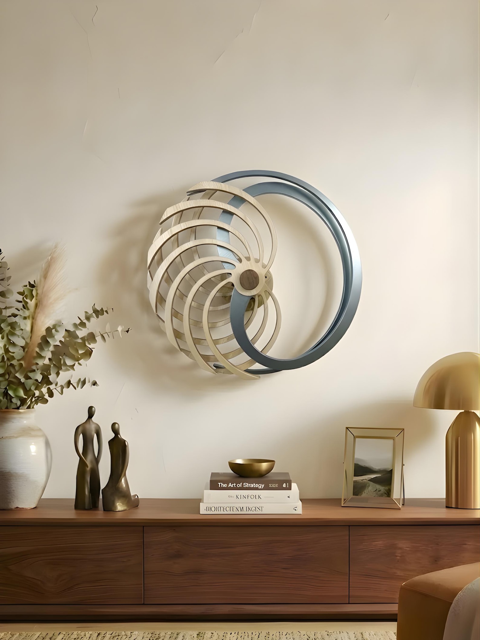 Loving Heart Kinetic Wooden Wall Art, Wind-up Moving Sculpture - Etsy