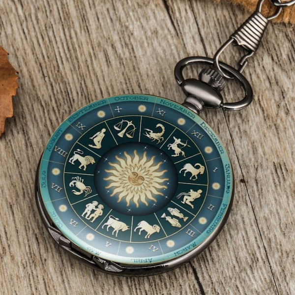 Astrology Pocket Watch - Etsy