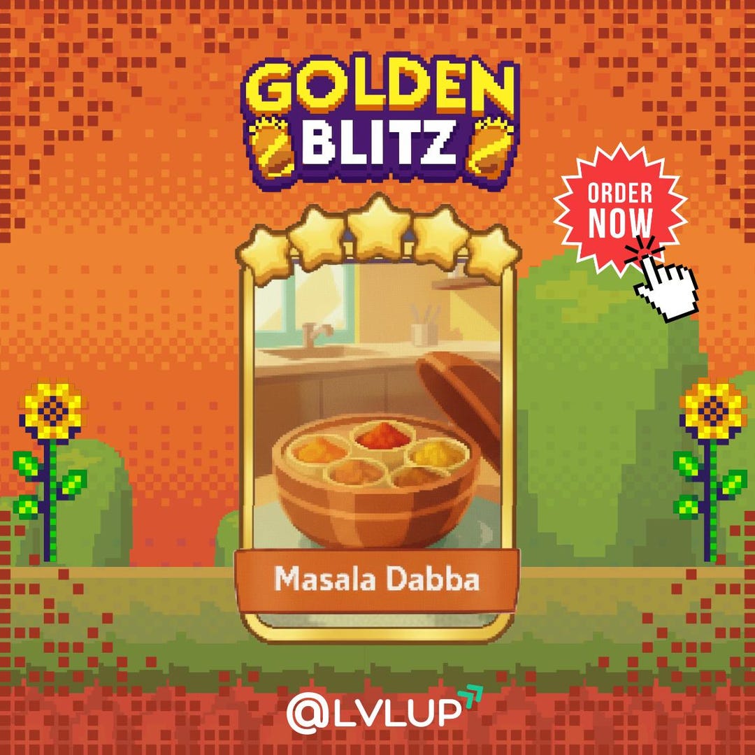 MGO Masala Dabba | 5 Star Golden Blitz Sticker | 1 Piece | Bon Appetit ...