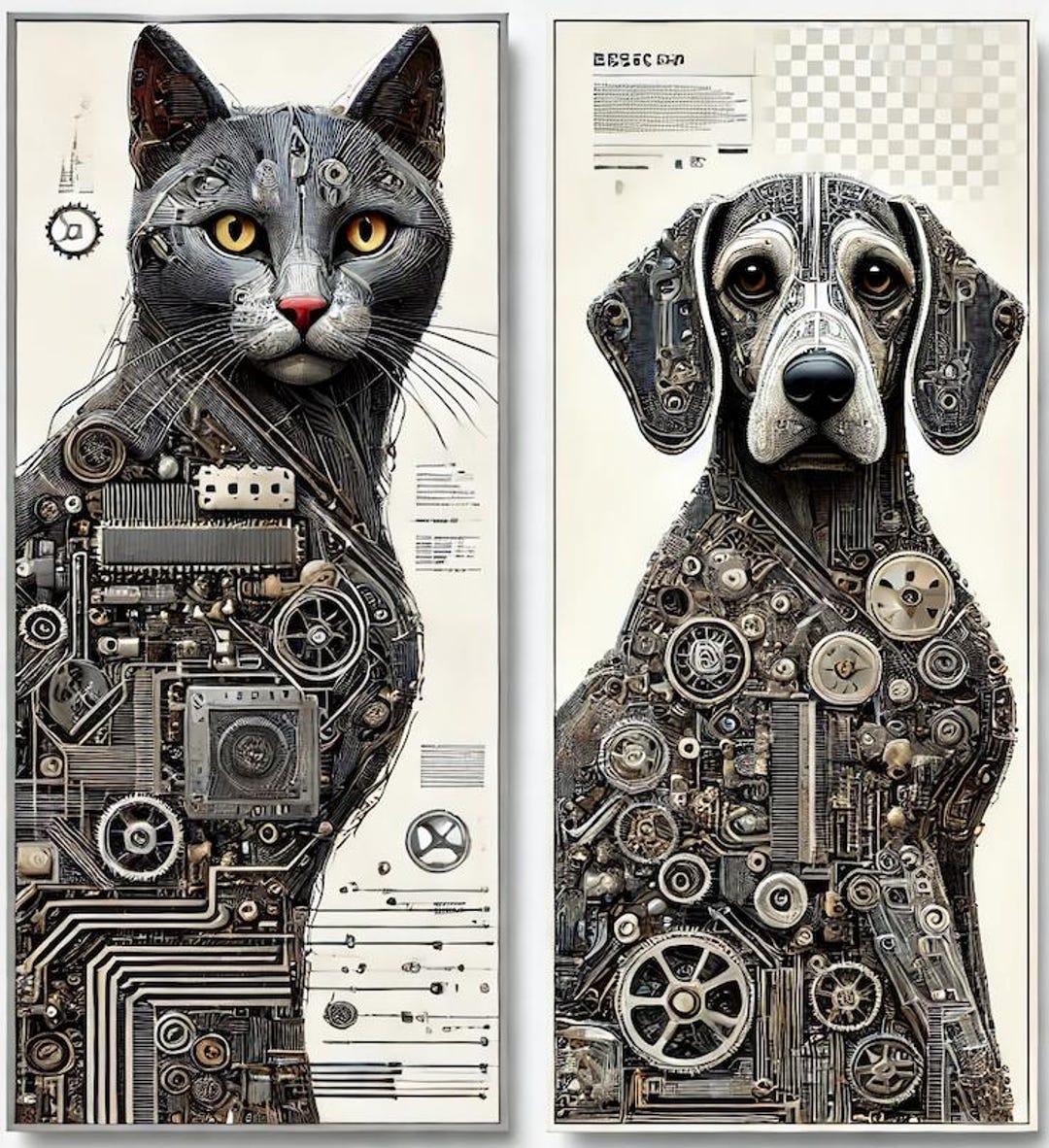 Posters of Animated AI Pets - Etsy