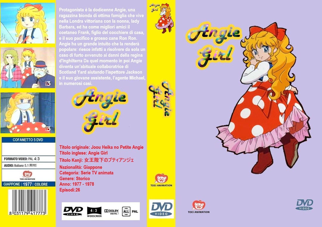 DVD Box Set of the Out-of-print 70s Animated TV Series "angie Girl ...