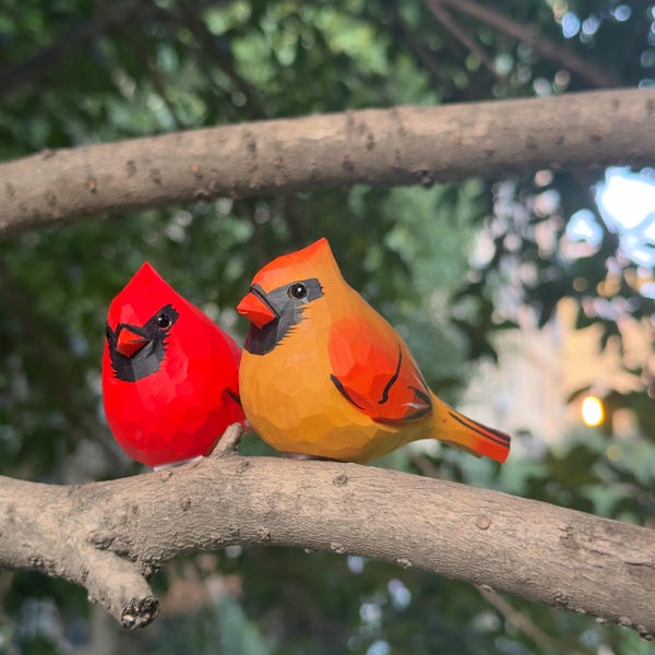 Red Cardinal Wooden - Etsy
