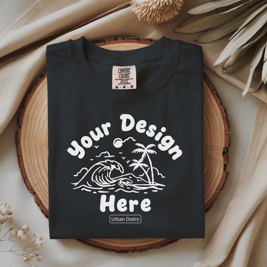 Comfort Colors 1717 T-shirt Mockup: Graphite Gray Flat Lay - Etsy