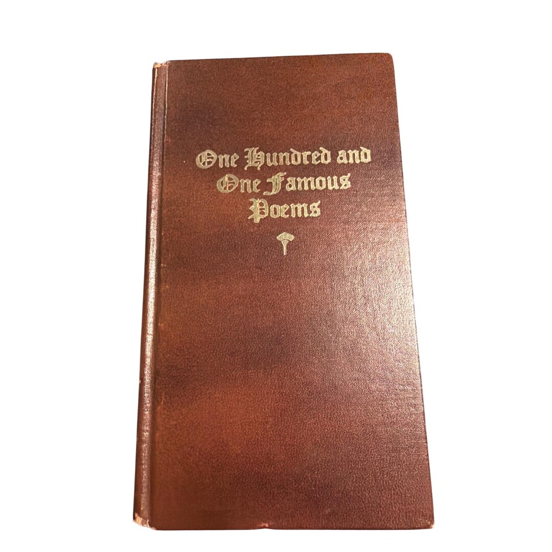 VINTAGE One Hundred and One Famous Poems Roy J Cook 1958 Reilly & Lee ...