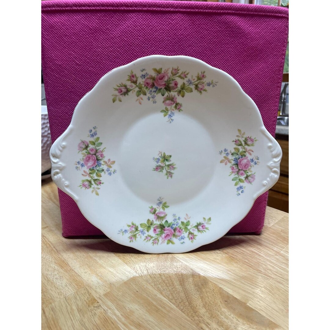 Vintage Royal Albert Moss Rose Pattern Cake Plate in Malvern Shape - Etsy