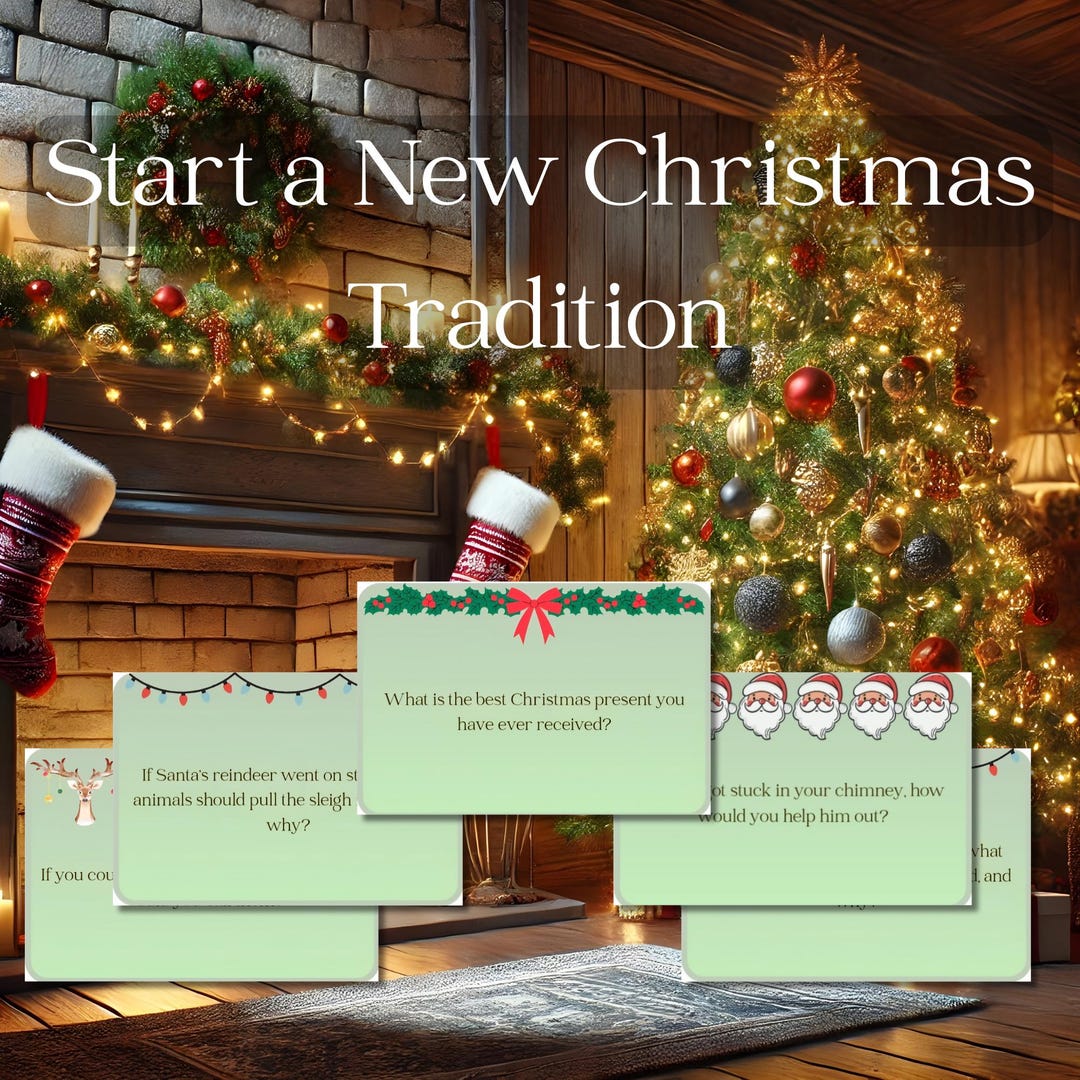 Printable Christmas Table Talk Cards: Holiday Conversation Starters for ...